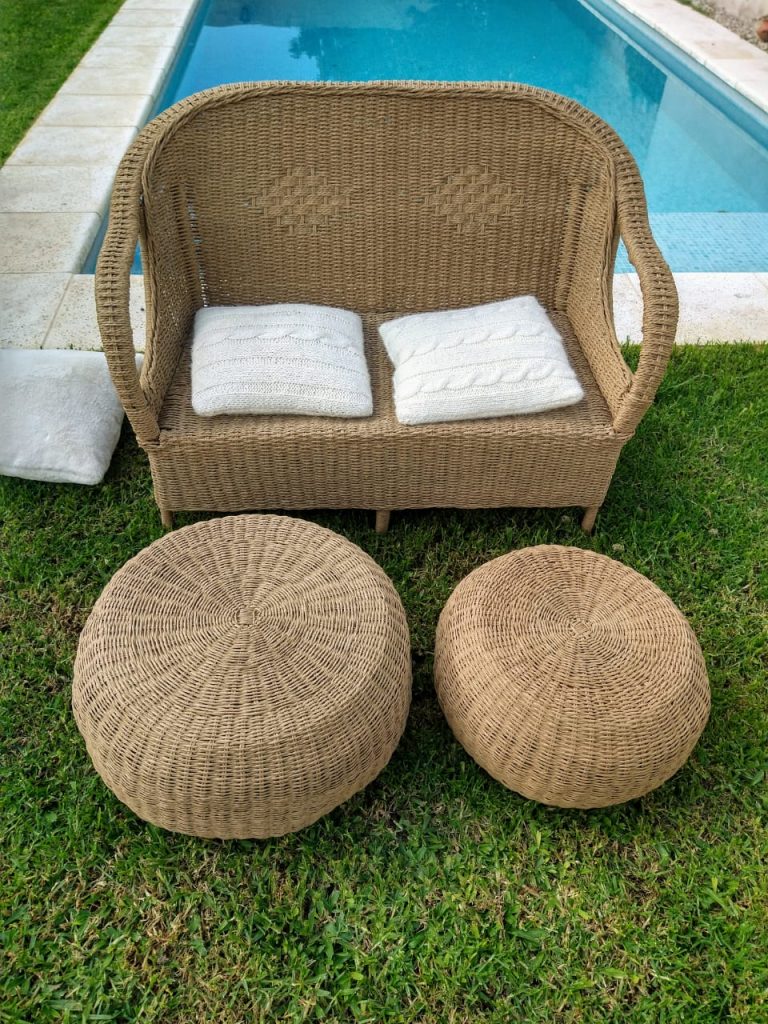 Puff circular en kraft – Chips Deco